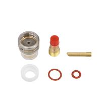 China Gas Lens Wedge Collect Pyrex Glass Cup Kit 2.4mm Clear for WP17 18 26 Welding Torch for sale