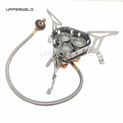 China 360-Degree Windproof Stove for Backpacking and Camping Unfolding Size 21.5*20.5*15.5cm for sale
