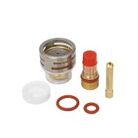 China WP17 18 26 Tig Consumables Torch 14 54NQCN Gas Lens Wedge Collect Pyrex Glass Cup Kit for sale