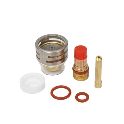China WP17 18 26 Tig Consumables Torch 14 54NQCN Gas Lens Wedge Collect Pyrex Glass Cup Kit for sale
