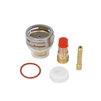 China WP17 18 26 Tig Consumables Torch Gas Lens Wedge Collect Pyrex Glass Cup Kit 0.05kg 2.4mm for sale