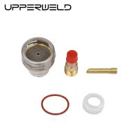 China WP17 18 26 Tig Consumables Torch Gas Lens Wedge Collect Pyrex Glass Cup Kit 0.05kg 2.4mm for sale