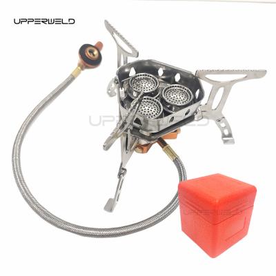 China 3-5 Kit Number Windproof Backpacking Stove for Camping and Hiking in Silvery Design for sale