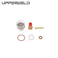 China Large Champagne Clear Nozzle Kit WP17 18 26 Gas Lens Wedge Collect for Tig Consumables for sale
