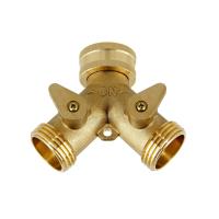 China Customized 4 Way Brass Hose Splitter Connect Fittings Garden Hose Adapter Connector for sale