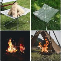 China Tabletop Bio Fire Pit Collapsing Steel Mesh Fireplace for Camping Backyard and Garden for sale