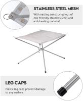 China Tabletop Bio Fire Pit Collapsing Steel Mesh Fireplace for Camping Backyard and Garden for sale