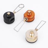China Customized Support OBM Black Orange Camping Stove Burners Propane Tank Refill Adapter for sale