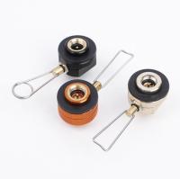 China Customized Support OBM Black Orange Camping Stove Burners Propane Tank Refill Adapter for sale