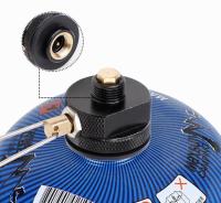 China Customized Support OBM Black Orange Camping Stove Burners Propane Tank Refill Adapter for sale
