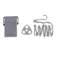 China Stainless Steel Picnic Tripod Convenient and Adjustable for Outdoor Campfire Barbecue for sale