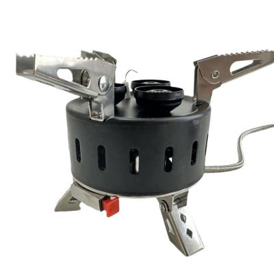China Outdoor BBQ Gas Stove with Three Spray Head Mini Portable Folding Camping Burner for sale