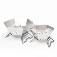China Portable BBQ Charcoal Campfire Stove with Upper Folding Design 570mm*570mm*300cm for sale