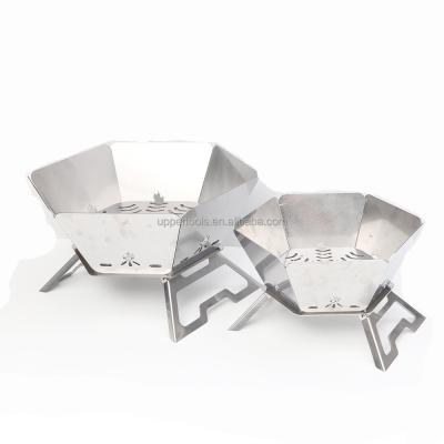 China Outdoor Camping Fire Pit BBQ Charcoal Campfire Stove with Scratch-Resistant Finish for sale