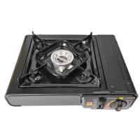 China Portable Brushed Stainless Steel Camping Gas Stove for High Pressure Windproof Cooking for sale
