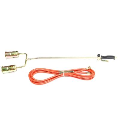 China Upper Garden Weed Burner Roofing with Push Button Igniter N.W. 2.2kg Nozzel Size 60*2mm for sale