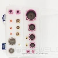 China Pyrex Glass Nozzle Upper WP9 20 17 18 26 54NQCN 12 14 16 24 2.4mm Tig Accessories Kit for sale