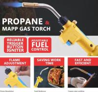 China Compact 27.5*10*3.6 Meas Propane MAPP Gas Welding Torch for Soldering Brazing Heating for sale