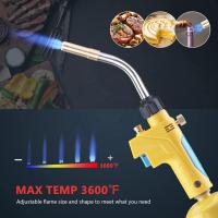 China Compact 27.5*10*3.6 Meas Propane MAPP Gas Welding Torch for Soldering Brazing Heating for sale