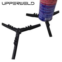 China Plastic Gas Tank Base Bracket Camping Folding Canister Stand Backpack Fuel Stabilizer for sale
