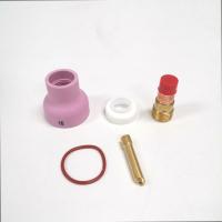 China WP17 18 26 Tig Consumables Torch Gas Lens Wedge Collect Champagne Nozzle 53NACN Kit for sale