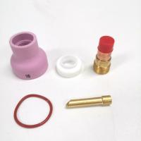 China WP17 18 26 Tig Consumables Torch Gas Lens Wedge Collect Champagne Nozzle 53NACN Kit for sale