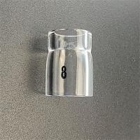 China UPPERWELD 13NQ10-6 7 8 Clear Glass Nozzle Perfect for Professional Tig Welding Torch for sale