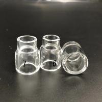 China UPPERWELD 13NQ10-6 7 8 Clear Glass Nozzle Perfect for Professional Tig Welding Torch for sale