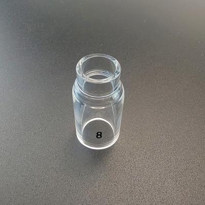 China OBM Support UPPERWELD 54NQ14-8 Clear Glass Nozzle Clear Quartz Cups Tig Accessories for sale