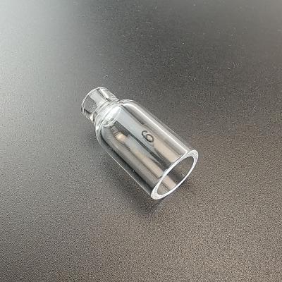 China Clear Glass Nozzle and Quartz Cups UPPERWELD 54NQ16-6 for Tig Welding Torch Precision for sale