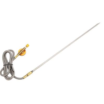 China Telescopic Gas Torch for Outdoor Camping BBQ Hiking Travelling Copper Stainless Steel for sale