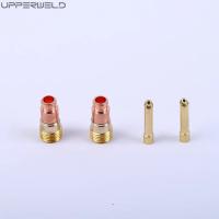 China WP-17/18/26 2.4 TIG Welding Torch Gas Lens Kit 1/16' 3/32' 1/8' Clear Nozzle Pyrex Cup Kit for sale