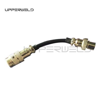 China Customized Black 5 Pin Male to Male HF Wire Adapters Control Wire Plugs for TIG Welding Accessories for sale