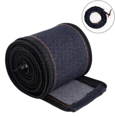 China Durable Welding Torch Cable Cover Cowboy Zipper Jacket Style Protector for Gas Arc Torch for sale