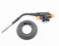 China Black Customized Support Gas Torch Butane Lighter Torch Flame Gun with Piezo Ignition for sale