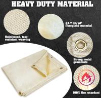 China Welding Working Fire Retardant Insulation Blanket 6x8 feet with Hand Protection Gloves for sale