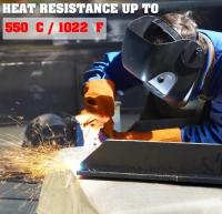 China 100% Flame Retardant Welding Blanket 6x8 feet 2-Pack Set with Hand Protection Gloves for sale