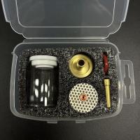 China Wp17/18/26 Tig Torch Glass Cups Welding Kits with 1KG Upper Straight Glass Nozzle 47mm for sale