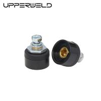 China Welding cable connector 10-25 female european type in black for welding performance for sale