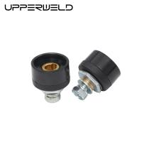 China Welding cable connector 10-25 female european type in black for welding performance for sale