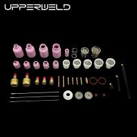 China 57PCS TIG Welding Torch Accessories Large Ceramic Nozzle TIG Spare Parts in Pink for sale