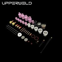 China 57PCS TIG Welding Torch Accessories Large Ceramic Nozzle TIG Spare Parts in Pink for sale