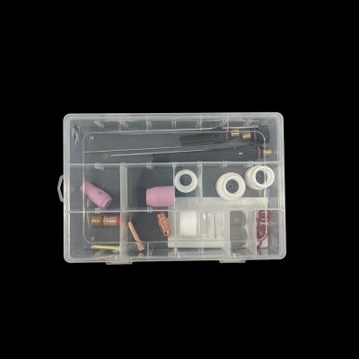 China 24PCS Alumina and Clear Nozzle TIG Welding Torch Spare Parts for Customized Support for sale