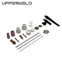 China 24PCS Alumina and Clear Nozzle TIG Welding Torch Spare Parts for Customized Support for sale