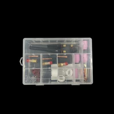 China 53N Ceramic and Clear Nozzle TIG Spare Parts 38PCS TIG Welding Torch Accessories for sale