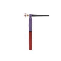 China Purple Copper Cubber and Plastic UPPER WT125FL Flexible TIG Welding Torch Head Air Cooled for sale