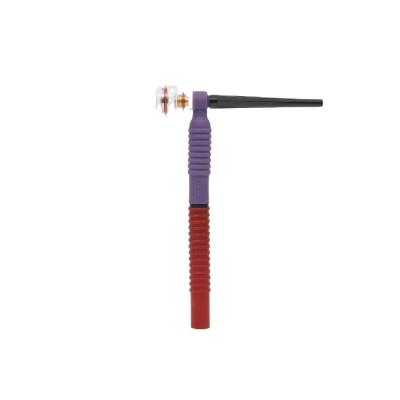 China Purple Copper Cubber and Plastic UPPER WT125FL Flexible TIG Welding Torch Head Air Cooled for sale