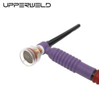 China Purple Copper Cubber and Plastic UPPER WT125FL Flexible TIG Welding Torch Head Air Cooled for sale