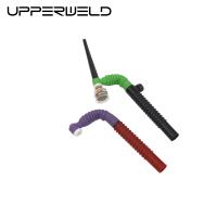 China Purple Copper Cubber and Plastic UPPER WT125FL Flexible TIG Welding Torch Head Air Cooled for sale