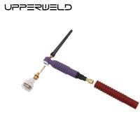 China Purple Copper Cubber and Plastic UPPER WT125FL Flexible TIG Welding Torch Head Air Cooled for sale